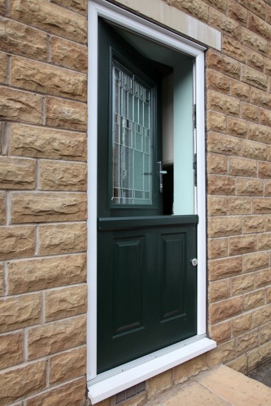 See images of composite stable doors in situ.