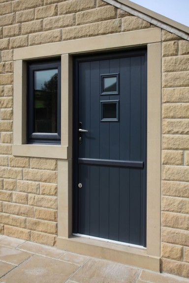 See images of composite stable doors in situ.